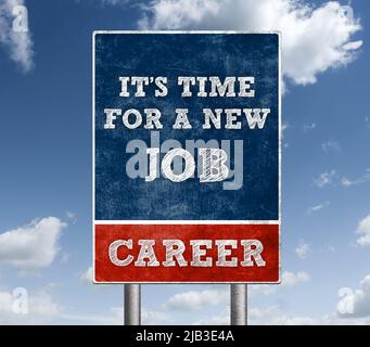 Interview road sign Stock Photo - Alamy