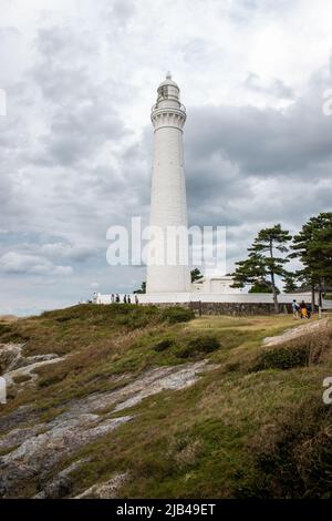 Hinomisaki coast observation deck and Hinomisaki Lighthouse, the ...