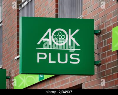 Sign and Logo of AOK Stock Photo - Alamy