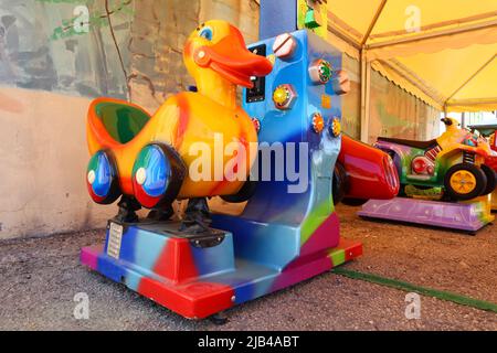 Coin operated Bumper Car kiddie ride Stock Photo - Alamy