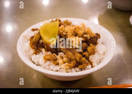 Lo bah png, Taiwanese minced pork rice dish, with seasoned boiled egg ...