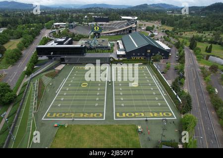 A general overall aerial view of the Hatfield-Downing Complex and ...