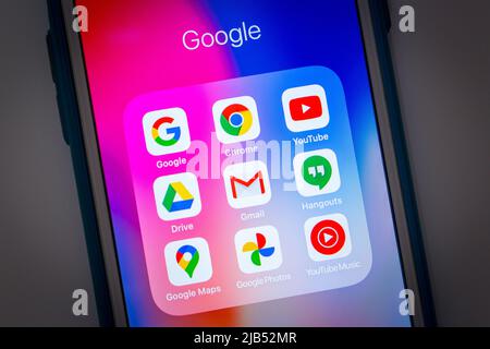 Google GMS (Google mobile services) apps on iPhone. Google GMS are the ...