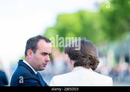 British Ambassador to France Menna Rawlings and French President ...