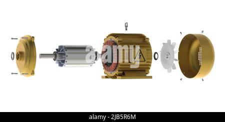 Electric generator gold class Stock Photo - Alamy