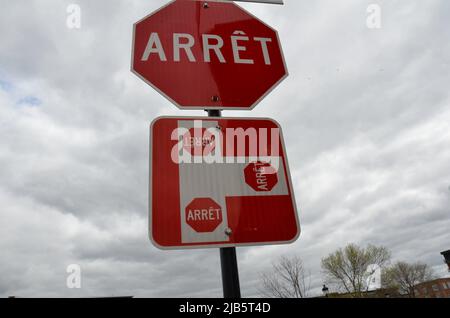 three intersection sign Stock Photo - Alamy