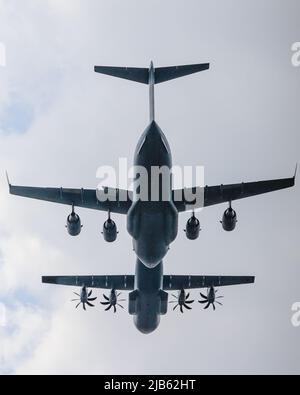 Lockheed C-130 Hercules and C-17 Globemaster at RAF Brize Norton Stock ...