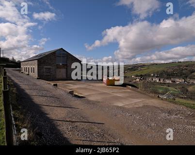 A new house buld beside the Pennine Bridleway near Holly, Grove Diggle ...