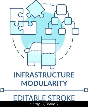 Infrastructure modularity concept icon Stock Vector Image & Art - Alamy