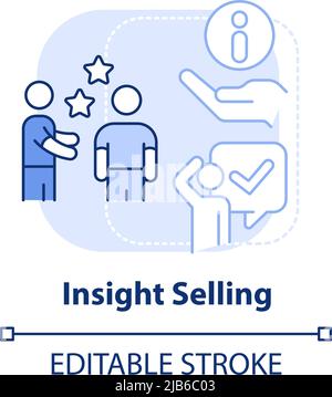 Consultative selling light blue concept icon Stock Vector Image & Art ...