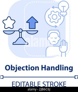 Objection handling process rectangle infographic template Stock Vector Image & Art - Alamy