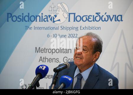 Piraeus, Greece. 02nd June, 2022. Mayor of Piraeus, Giannis Moralis ...