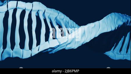 Image of macro of green 3d dna strand spinning Stock Photo - Alamy