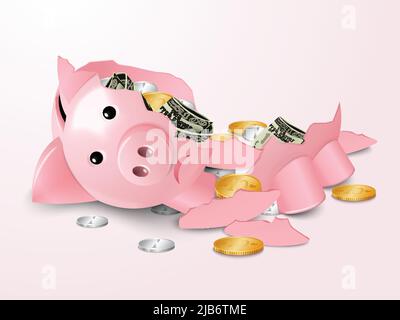 safe box money banknote coins currency Stock Vector Image & Art - Alamy