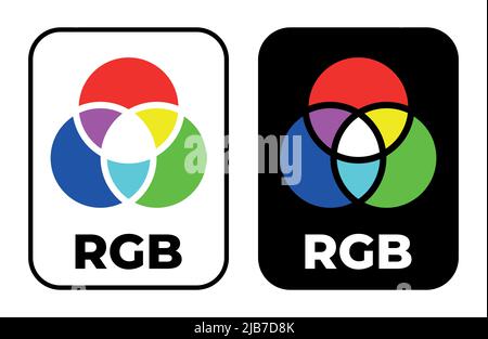 Vector color spectrum, RBG palette, on black background Stock Vector ...