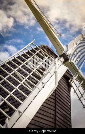 windmill at Avoncroft Museum of Buildings, Worcestershire, UK Stock ...