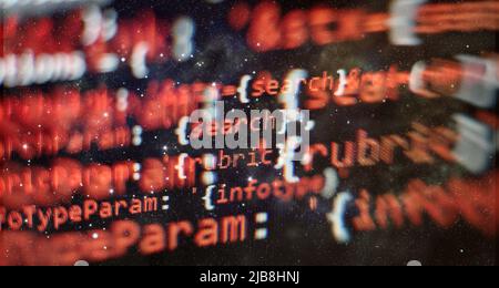 Software develop company office. Database bits access stream ...