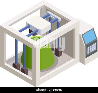 Isometric 3d Printing Modeling Process Flowchart Stock Vector Image & Art - Alamy