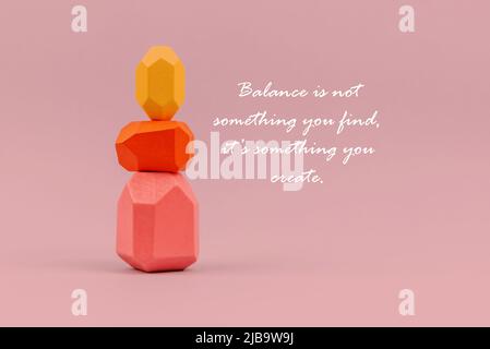 Balance is not something you find, it's something you create ...