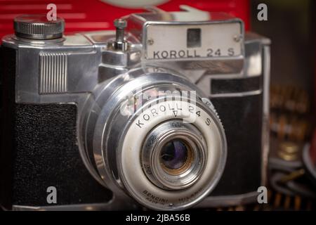 A Koroll 120 roll film camera from the 1950s Stock Photo - Alamy