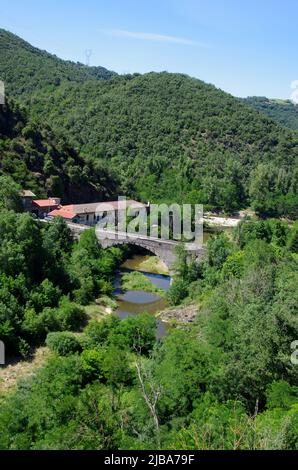 Valley of the river Doux in Ardeche in France, Europe Stock Photo - Alamy