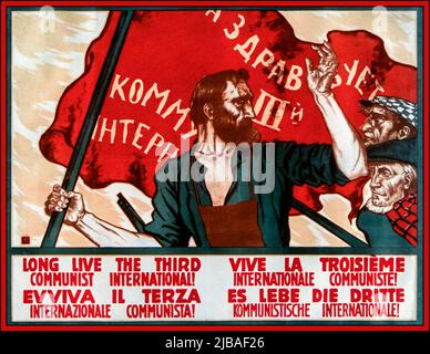 Soviet propaganda poster for the Third International. The Communist ...