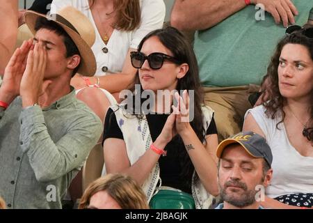 Jeanne Galice aka Jain in the stands during French Open Roland Garros ...