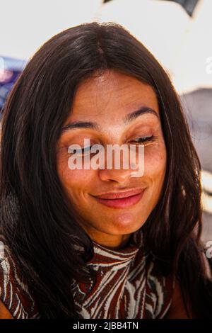 Rosario Dawson actress. Rosario Isabel Dawson, during the filming of ...