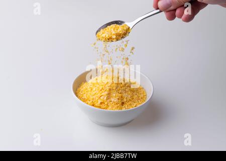 Brazilian Northeast Couscous (Cuscuz Nordestino). Maize couscous on ...