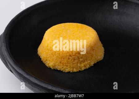 Brazilian Northeast Couscous (Cuscuz Nordestino). Maize couscous on ...