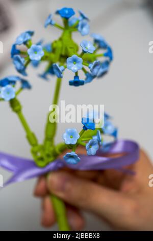 A flower made of children's blocks Stock Photo - Alamy
