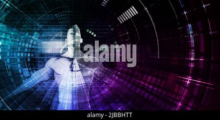 Science Technology Merging into One as a Concept Stock Photo - Alamy