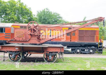 This Broad-gauge hand operated crane belonged to Oudh & Rohilkund ...