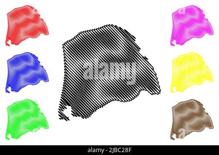 Bely island (Russia, Russian Federation, Tyumen Oblast) map vector ...