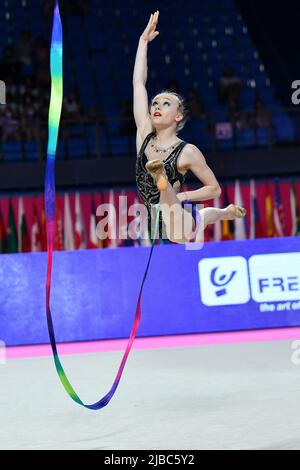 Lily Ramonatkso (FRA) during the Gymnastics Rhythmic Gymnastics FIG ...