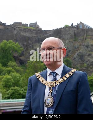The Lord Provost of Edinburgh, Robert Aldridge during the Armistice Day ...