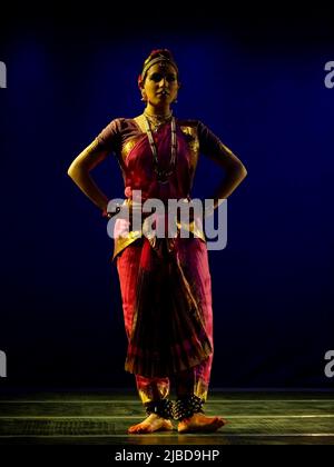 Ananga Manjari Malatesta, dancer of the group Gopesvara performing ...