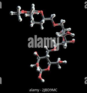Pullulan molecule, illustration Stock Photo - Alamy