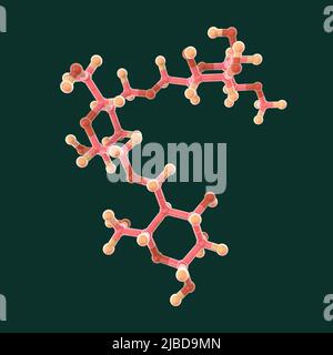 Pullulan molecule, illustration Stock Photo - Alamy