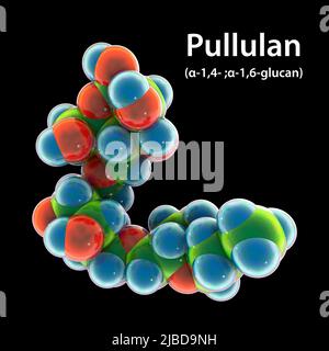 Pullulan molecule, illustration Stock Photo - Alamy