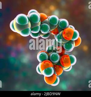 Pullulan molecule, illustration Stock Photo - Alamy