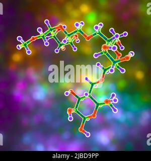 Pullulan molecule, illustration Stock Photo - Alamy