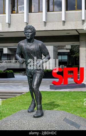 Terry Fox statue, by artist Stephen Harman, Simon Fraser University ...