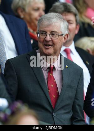 Wale's First minister Mark Drakeford arriving for the funeral of his ...
