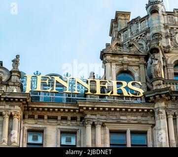 Jenners department store sign, Edinburgh, Scotland Stock Photo - Alamy
