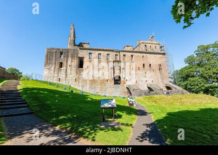 Ruins of Linlithgow Palace which dates from the 16th Century ...
