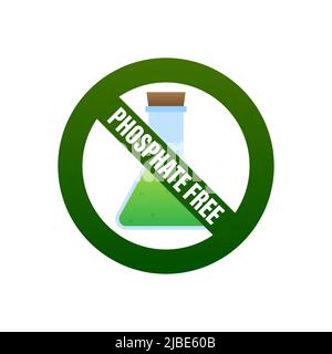 Icon for banner design with phosphate free. Logo symbol Stock Vector ...