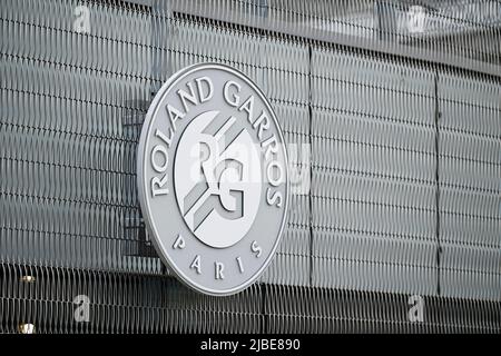 The official logo of Roland-Garros (French Open) 2026, displayed ahead ...