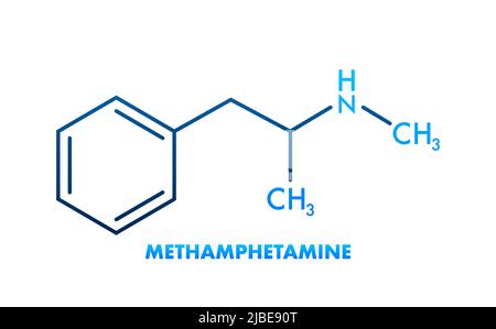 Methamphetamine molecular structure. Methamphetamine skeletal chemical ...