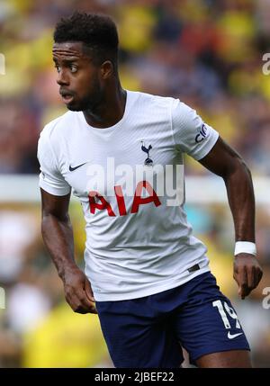 Norwich, UK. 22nd May, 2022. Hugo Lloris (TH) at the Norwich City v ...